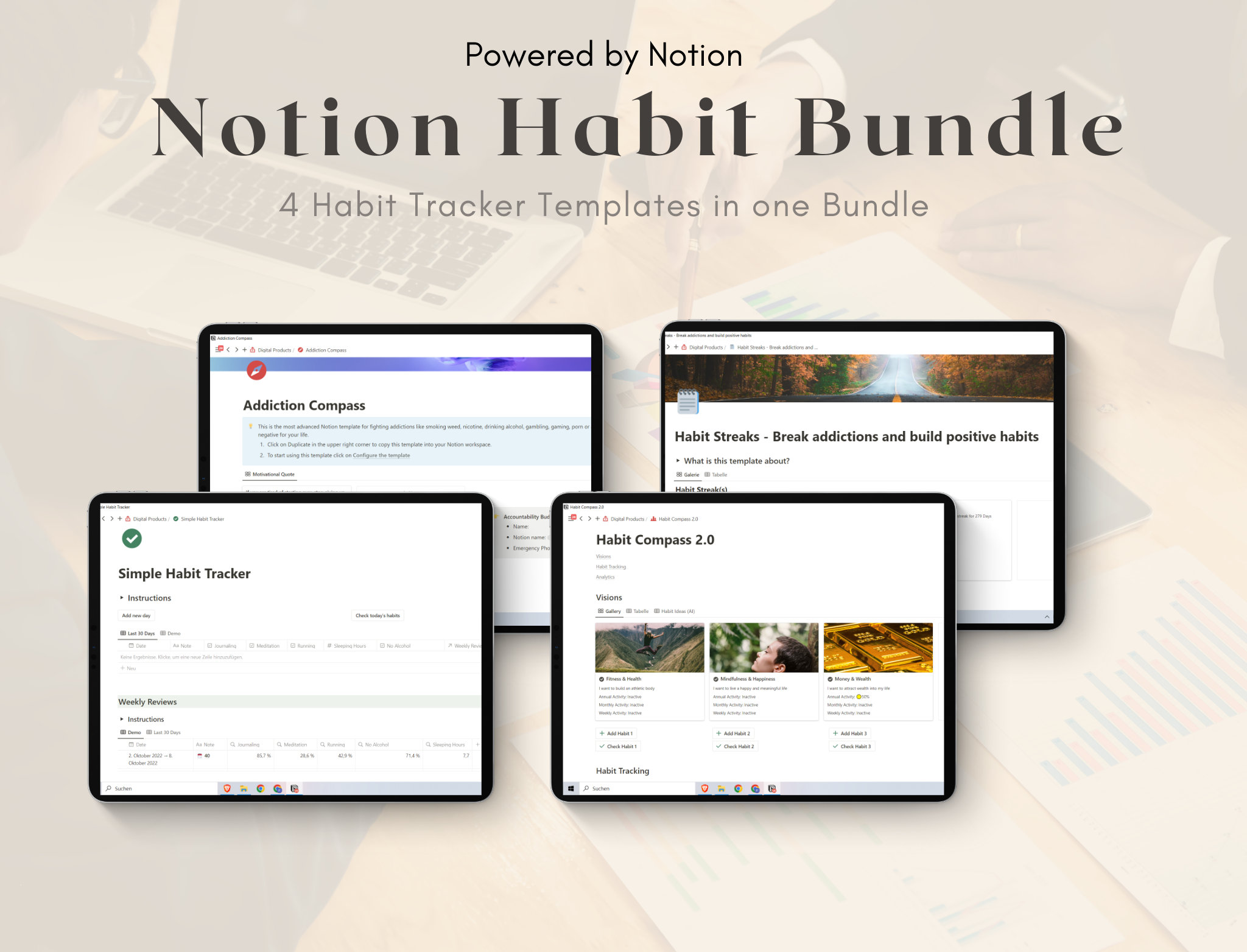 Habit Tracker Bundle - Build New Habits, Create Streaks, Break ...
