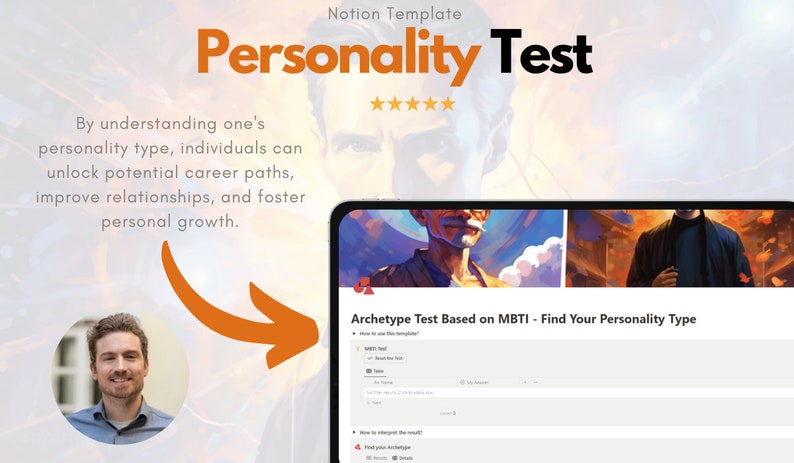 Personality Archetype Test for Notion - Inspired by MBTI - Etsy