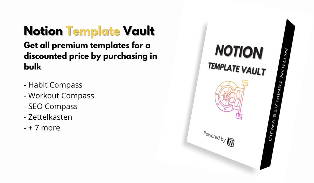 Notion Template Vault - 10+ Notion Templates in One Bundle - Your All ...
