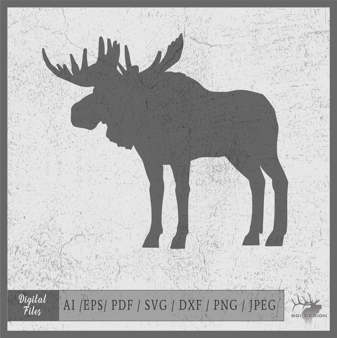 Moose 3 Vector Eps / Ai / Svg / Pdf / Dxf / Png / Jpeg - Etsy