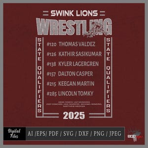 State Wrestling Qualifiers Vector Files .ai / .eps / Pdf / Jpeg / Png ...
