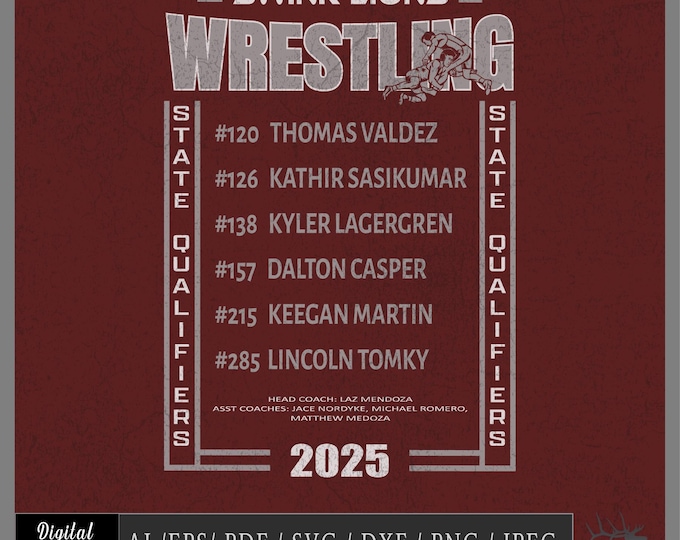 State Wrestling Qualifiers Vector Files .ai / .eps / Pdf / Jpeg / Png ...