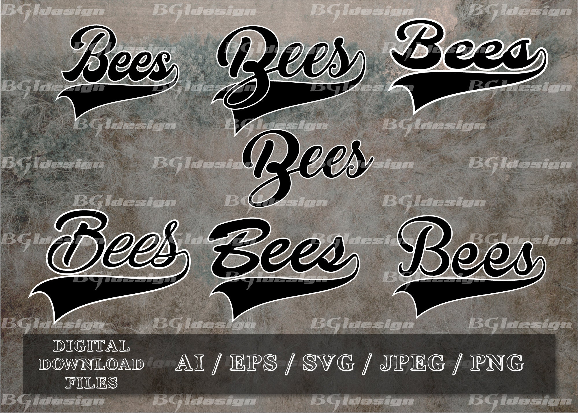 Drawing & Illustration Art & Collectibles Digital pdf svg png Bees ...