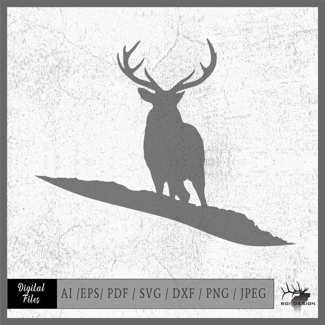 Elk Bull 3 Vector Eps / Ai / Svg / Pdf / Dxf / Png / Jpeg Bull Elk - Etsy