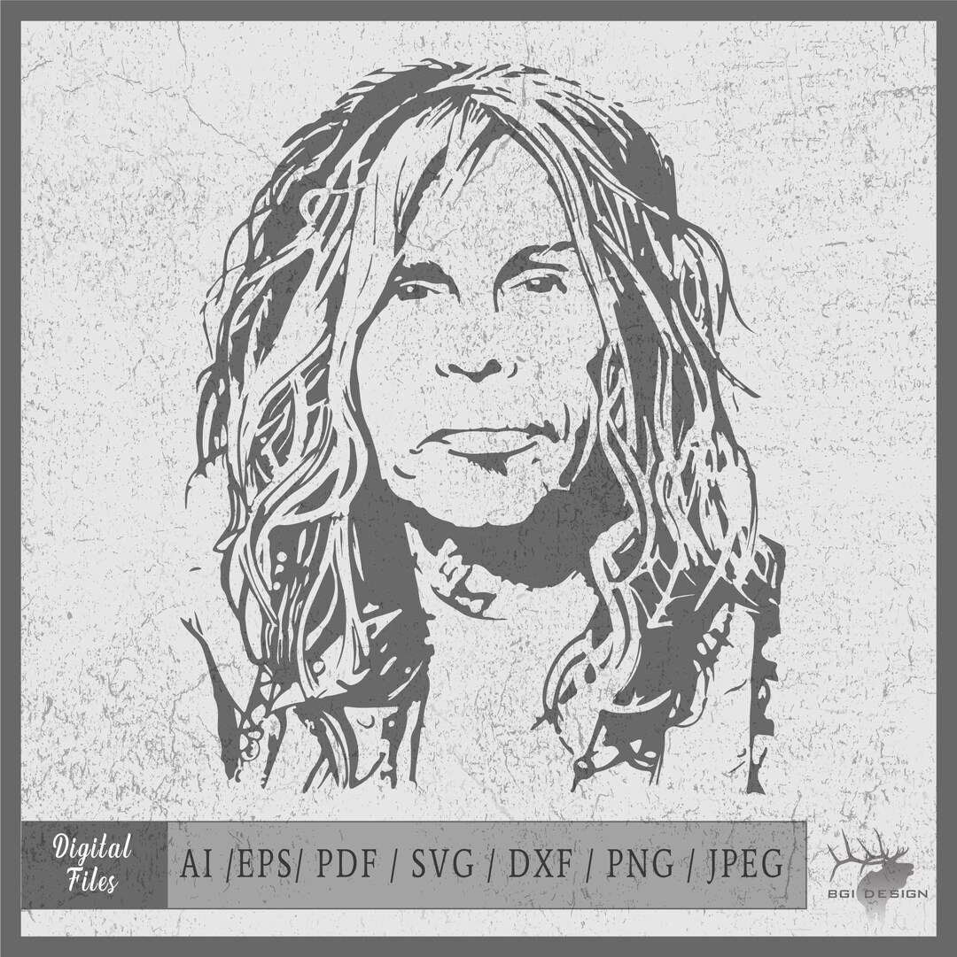Steven Tyler Eps / Ai / Svg / Png Aerosmith3800x5258 Pixels - Etsy