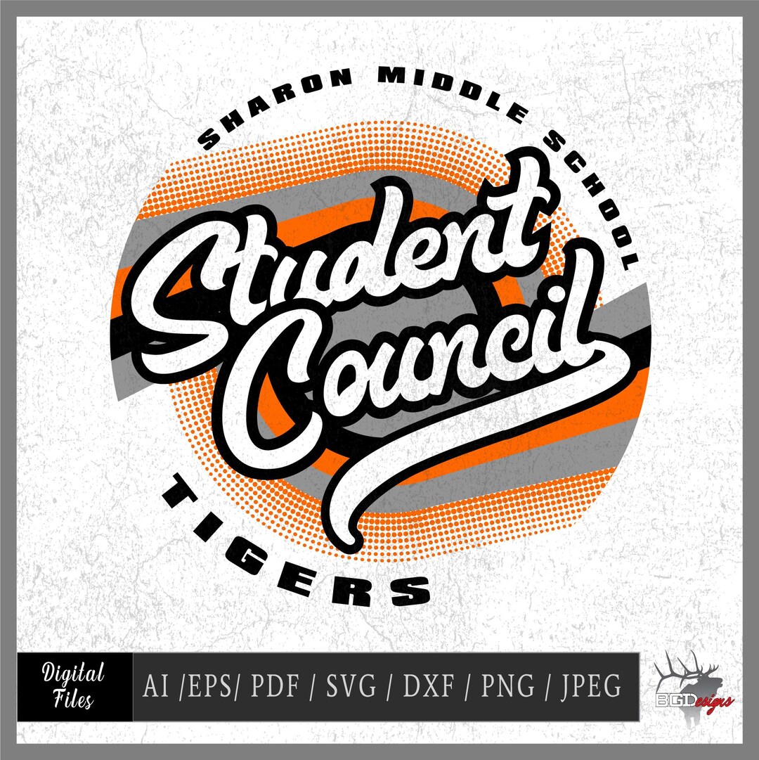 Sharon Middle School Student Council Vector Files .ai / .eps / Pdf ...