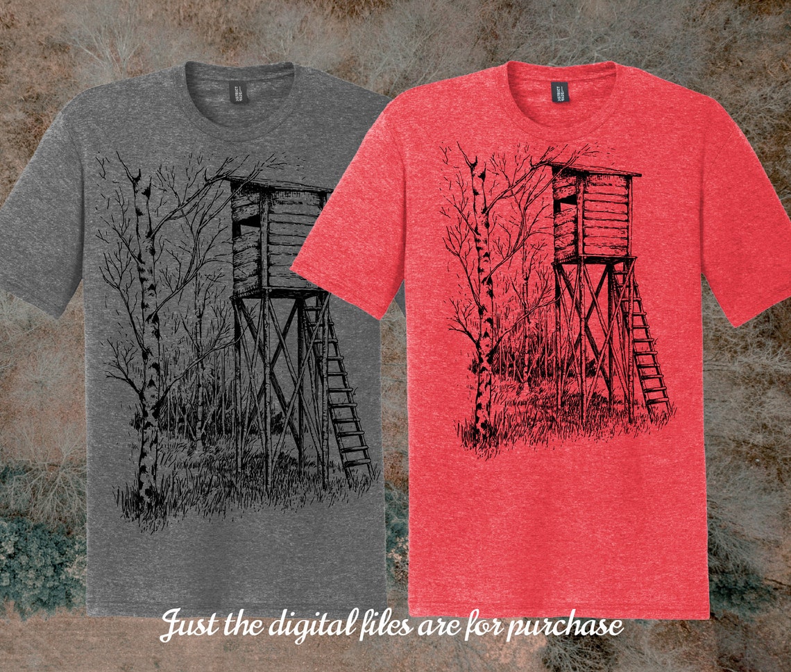 Deer Stand Vector Eps / Ai / Svg / Png Whitetail Deer Hunting - Etsy