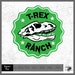 T-rex Ranch Reversed Color Vector Eps / Ai / Svg / Png Dinosaur - Etsy