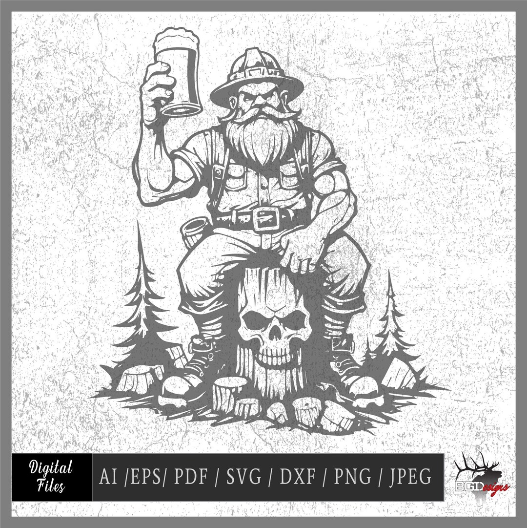 Lumberjack 1120 Vector Eps / Ai / Svg / Pdf / Dxf / Png / Jpeg Logger ...