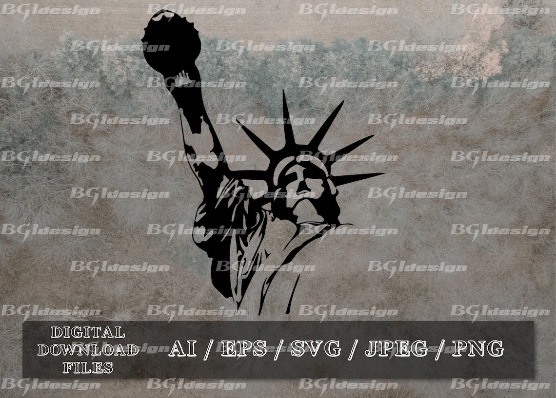 Lady Liberty Vector Bundle Eps / Ai / Svg / Png Statue of - Etsy