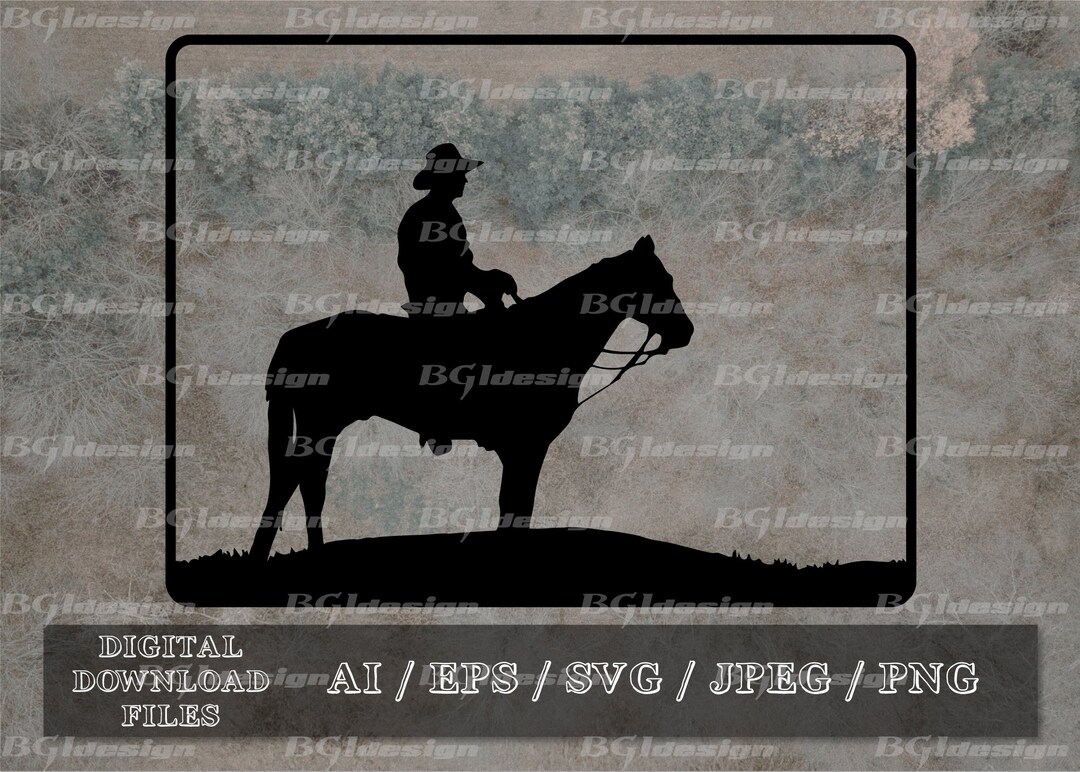 Cowboy Eps / Ai / Svg / Png Rancher Wrangler - Etsy