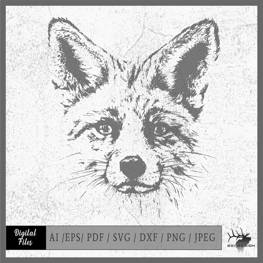 Fox 1 Vector Eps / Ai / Svg / Pdf / Dxf / Png / Jpeg Fox - Etsy