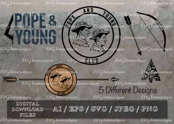 Pope & Young Club Bundle Vector Eps / Ai / Svg / Png Bowhunter - Etsy