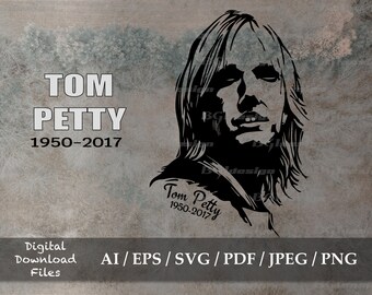 Tom Petty Png | Etsy