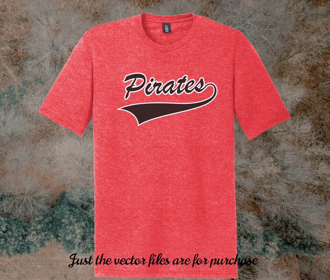 Pirate Baseball Swoop Vector Files .ai / .eps / Pdf / Svg / - Etsy