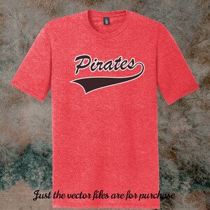 Pirate Baseball Swoop Vector Files .ai / .eps / Pdf / Svg / Jpeg / Png ...