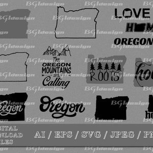 Oregon Vector Files .ai / .eps / Pdf / Svg / Jpeg / Png - Etsy