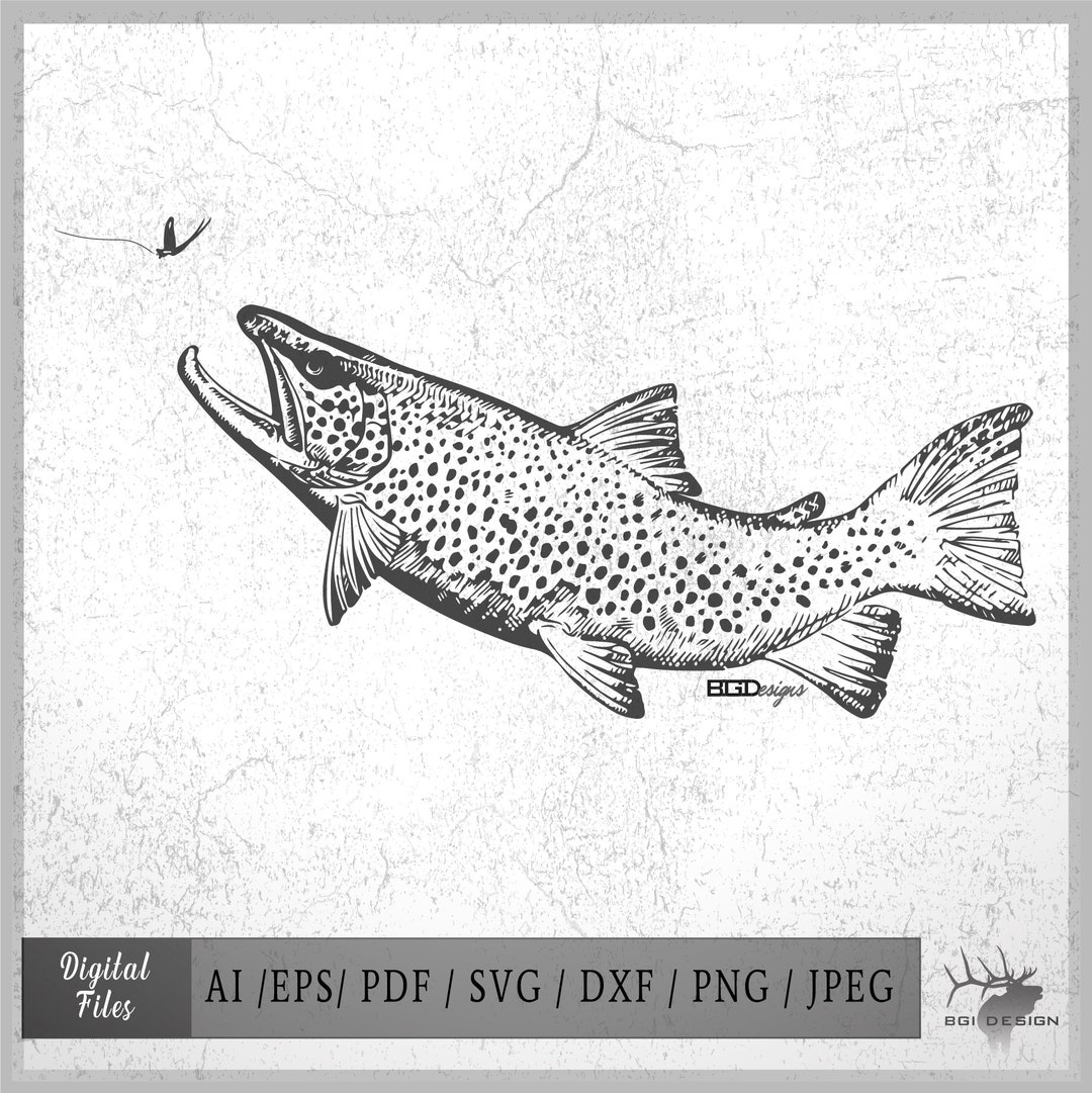 Fishing 4 Vector Eps / Ai / Svg / Png Fish Fishing - Etsy