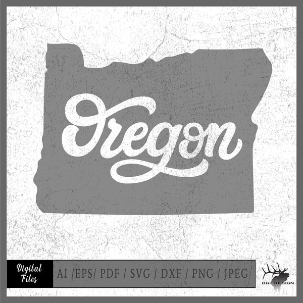 Oregon Outline - Etsy