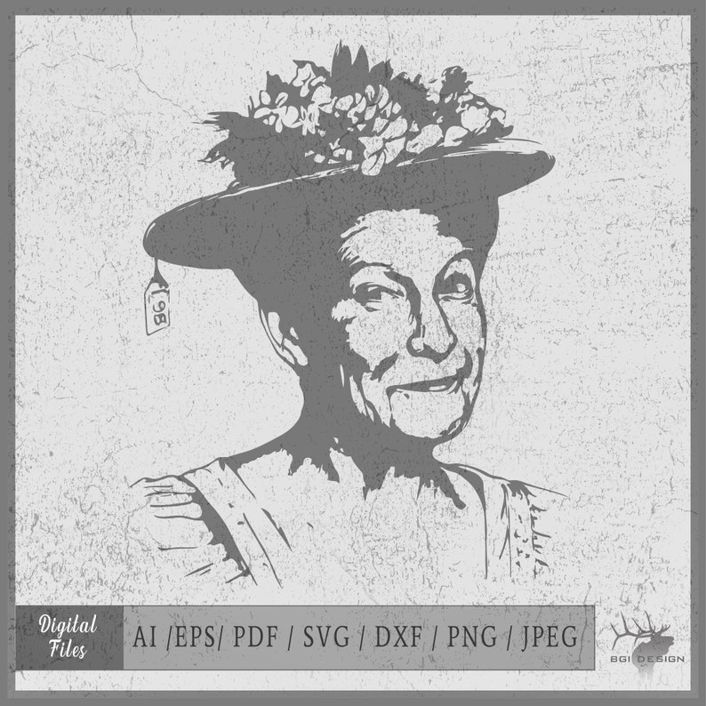 Minnie Pearl Eps / Ai / Svg / Pdf / Dxf / Png / Jpeg Hee Haw Grand Ole ...
