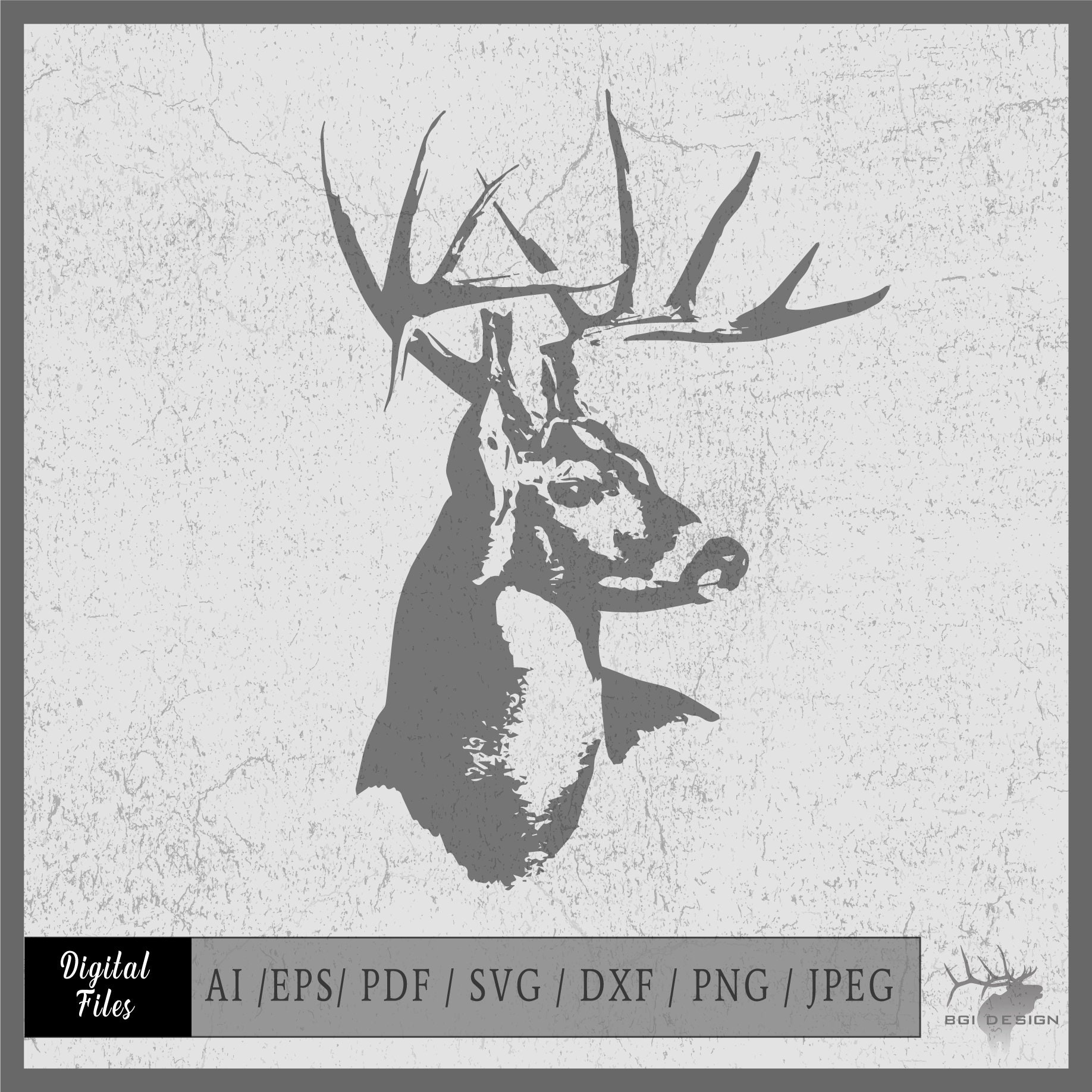 Whitetail Buck Silhouette