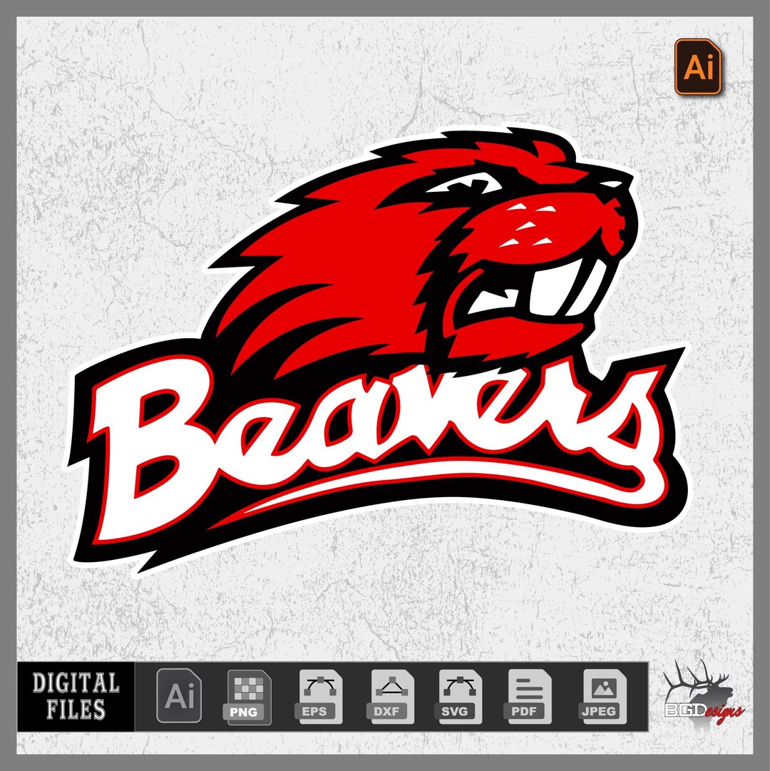 Red Beavers Template Vector Files .ai / .eps / Pdf / Svg / Jpeg / Png ...