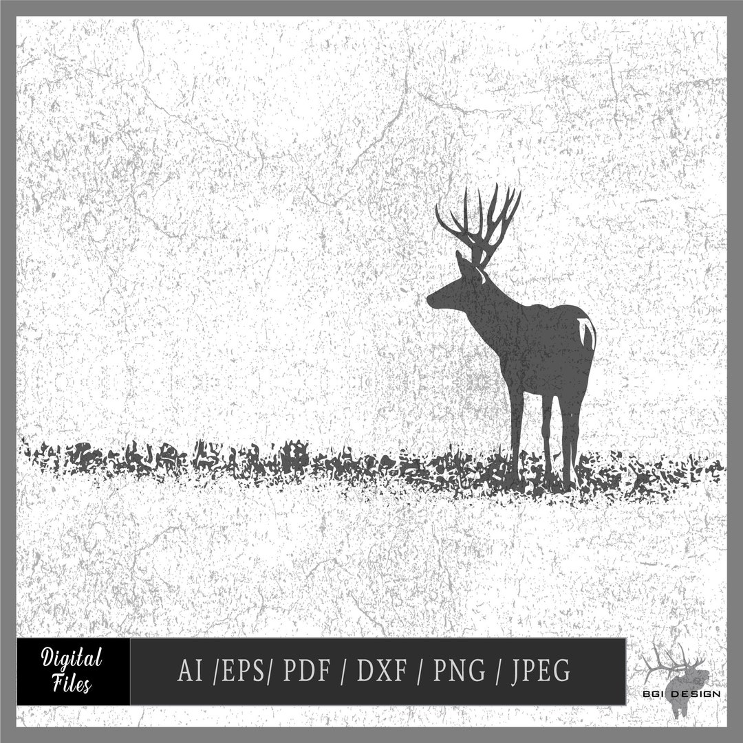Mule Deer 118T Vector Eps / Ai / Svg / Pdf / Dxf / Png / Jpeg Buck ...