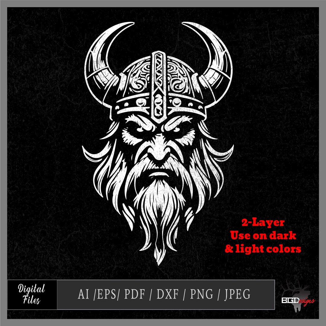 Viking 02 Vector Files .ai / .eps / Pdf / Dxf / Svg / Jpeg / Png - Etsy