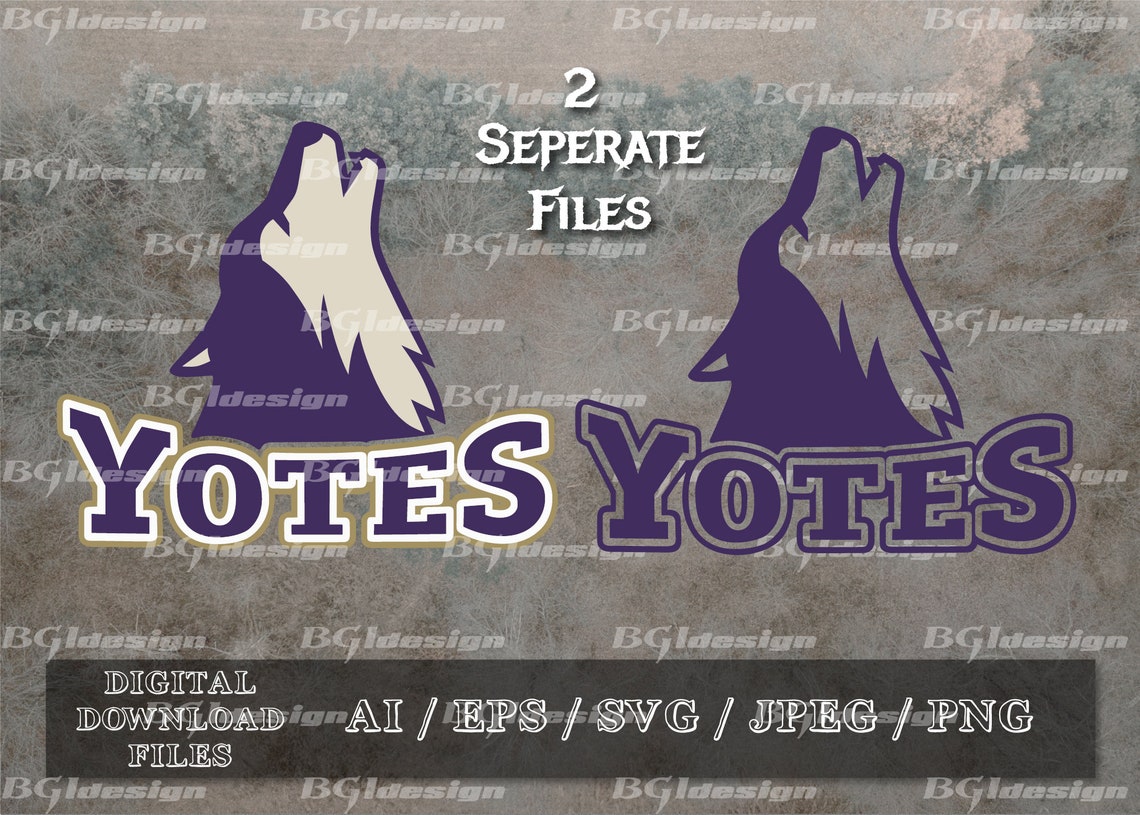 Yotes Template Vector Files .ai / .eps / Pdf / Svg / Jpeg / | Etsy