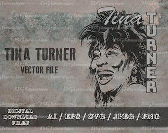 Tina Turner Clip Art - Etsy