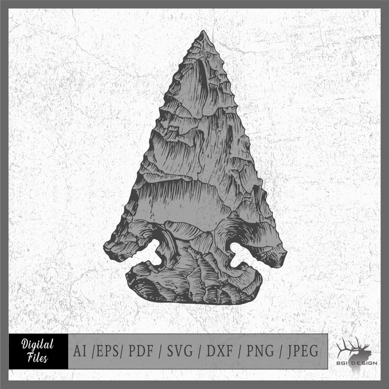 Arrowhead Vector Eps / Ai / Svg / Pdf / Dxf / Png / Jpeg Bowhunting ...