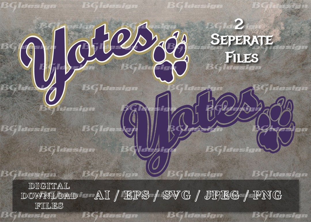 Yotes Paw Template Vector Files .ai / .eps / Pdf / Svg / Jpeg - Etsy