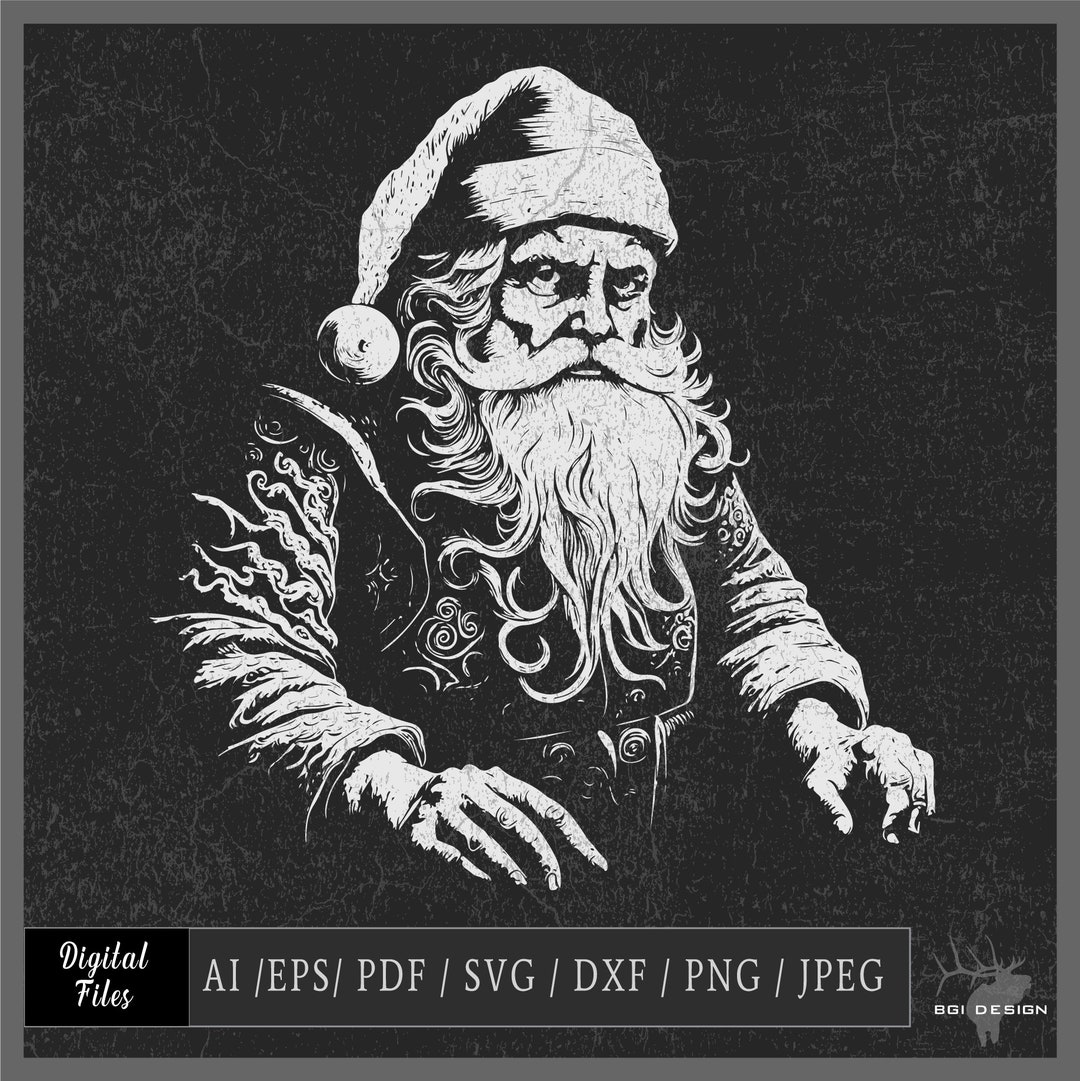 Santa 627Y Vector Eps / Ai / Pdf / Dxf / Svg / Png / Jpeg - Etsy