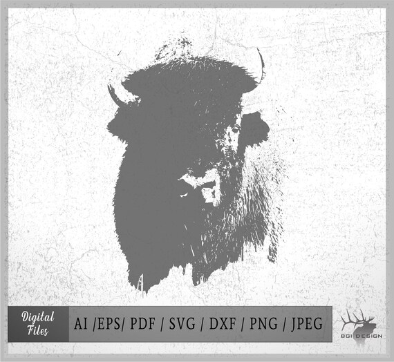 Bison 4 Vector Eps / Ai / Pdf / Svg / Dxf / Png / Jpeg Buffalo - Etsy