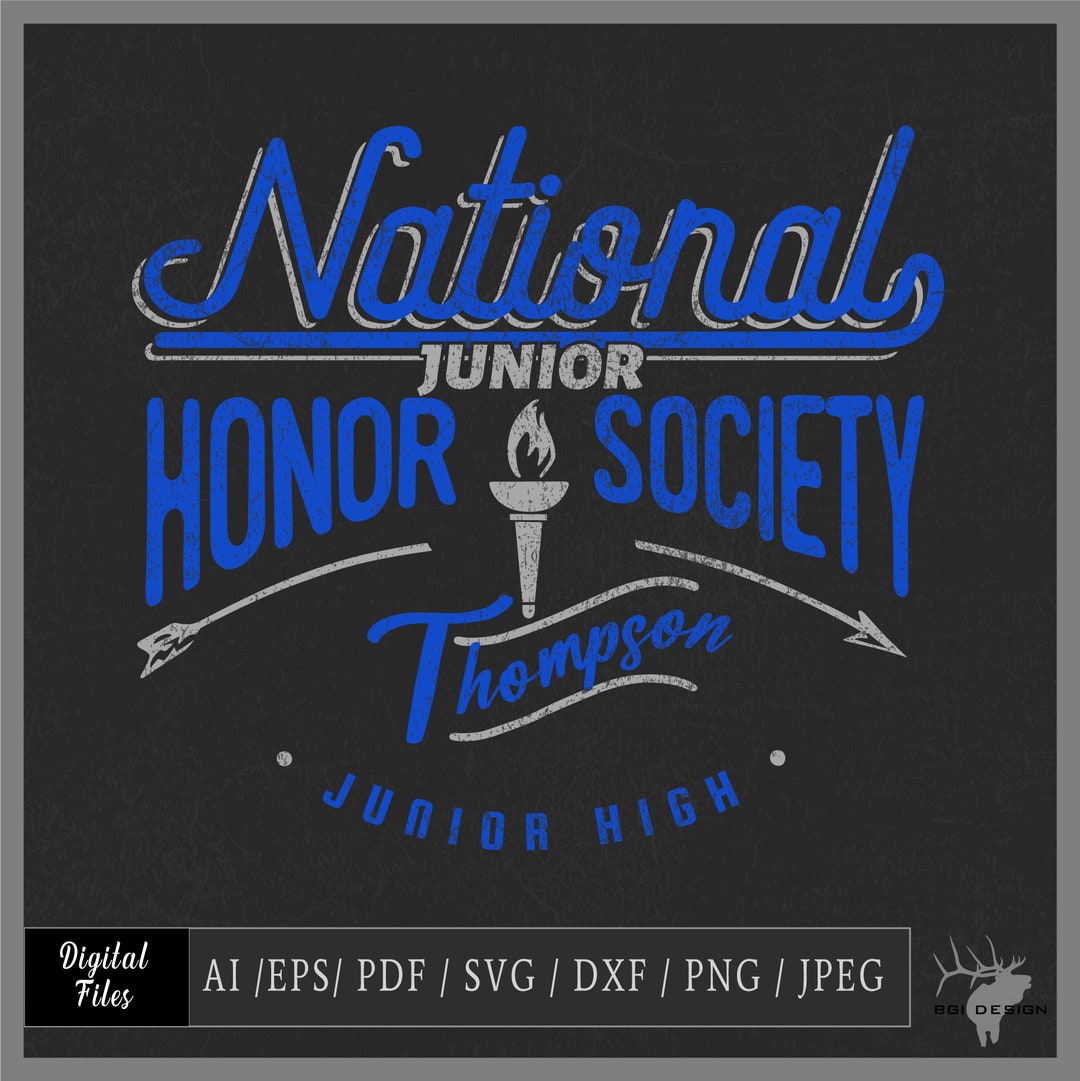Thompson Junior National Honor Society Vector File .svg. Editable .ai ...