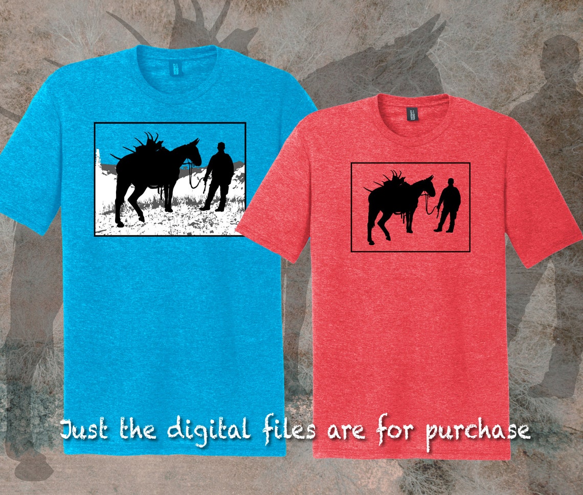 Pack Mule 1 Vector Eps / Ai / Svg / Png Backcountry Hunting - Etsy