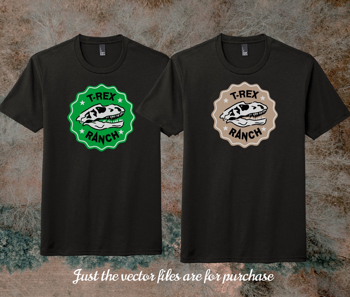 T-rex Ranch Vector Eps / Ai / Svg / Png Dinosaur - Etsy