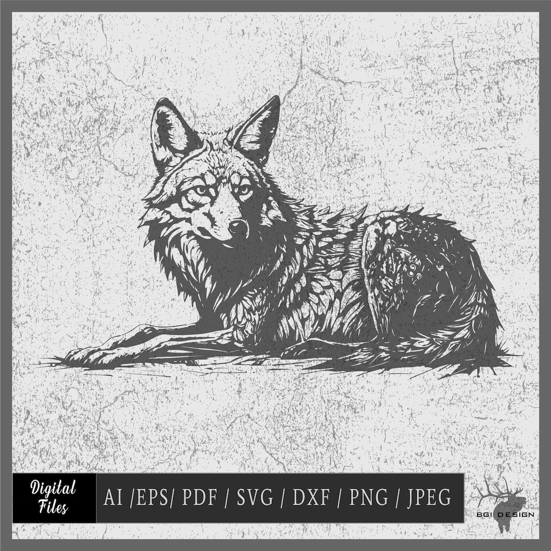Coyote 319T Vector Eps / Ai / Svg / Dxf / Pdf / Png / Jpeg - Etsy