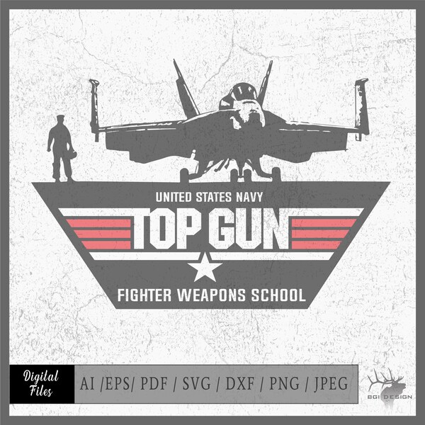 Topgun Svg - Etsy