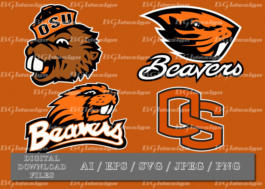 OSU Beaver Template Vector Files .ai / .eps / Pdf / Svg / Jpeg - Etsy