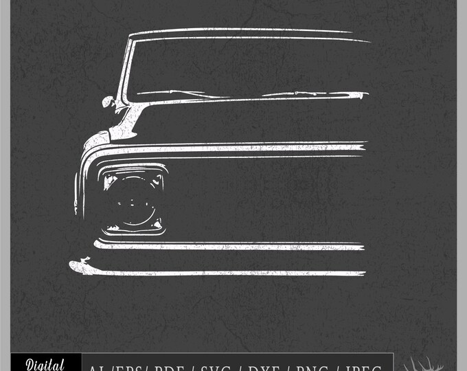 1968 Chevy C10 Watercolor PNG and SVG, Gift for Dad, Downloadable, Wall ...