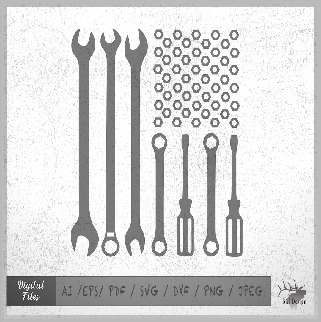 Tool Flag Vector Eps / Ai / Svg / Pdf / Dxf / Png / Jpeg - Etsy