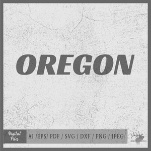 Oregon Vector Files .ai / .eps / Pdf / Svg / Jpeg / Png - Etsy