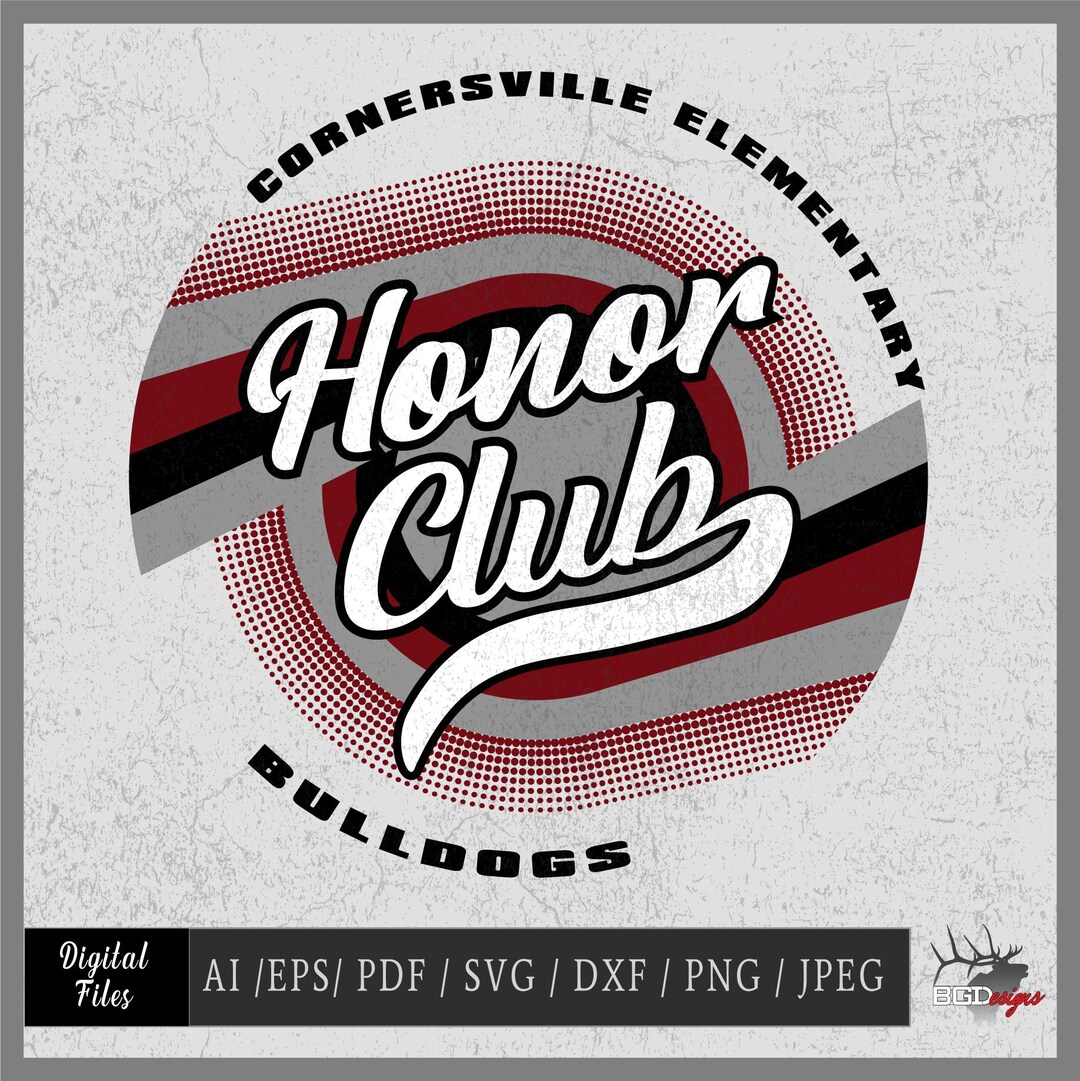 Honor Club Maroon Vector Files .ai / .eps / Pdf / Dxf / Svg / Png ...