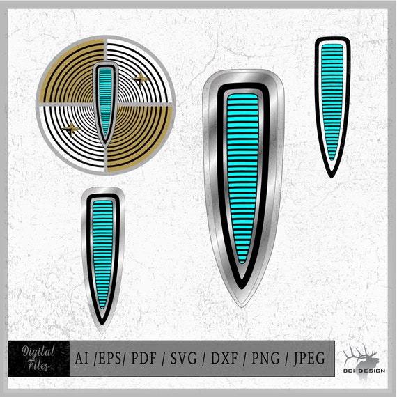 Edsel Emblems Vector Eps / Ai / Svg / Png Classic Car - Etsy