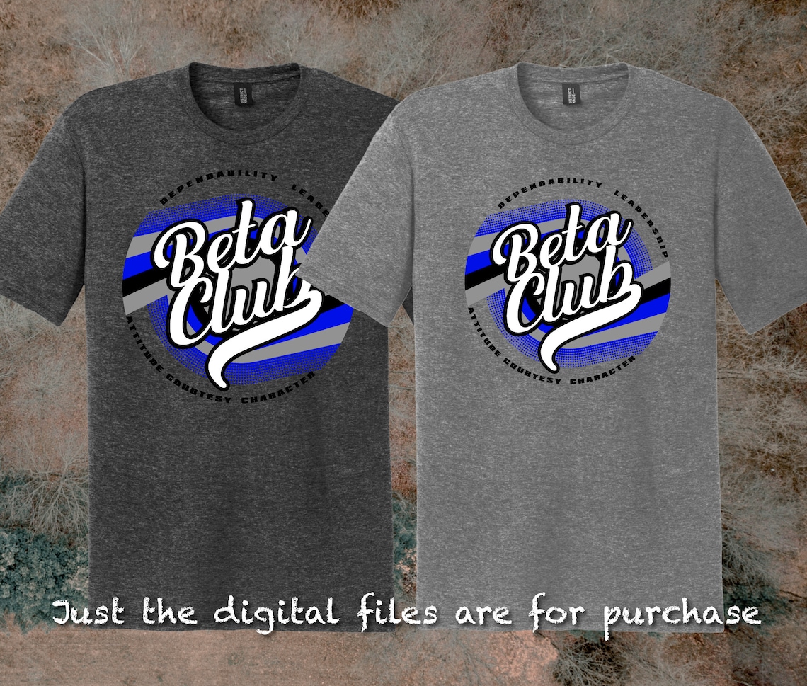 Beta Club Vector Files .ai / .eps / Pdf / Svg / Dxf / Png - Etsy