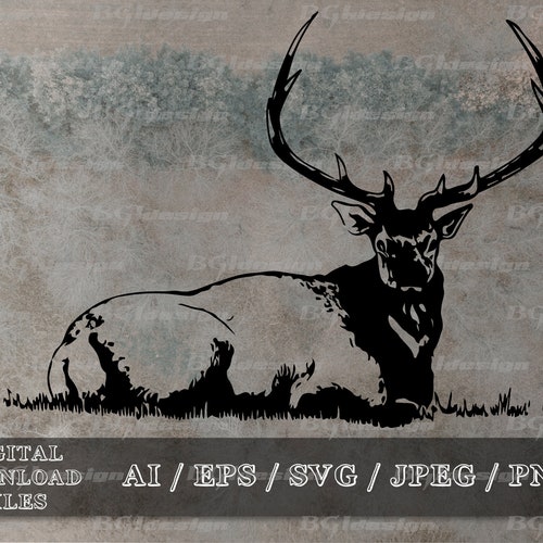 Bugling Elk 2 Vector Eps / Ai / Svg / Png Bull Elk - Etsy