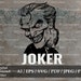 Joker 1 Eps / Ai / Svg / Pdf / Png / Jpeg - Etsy