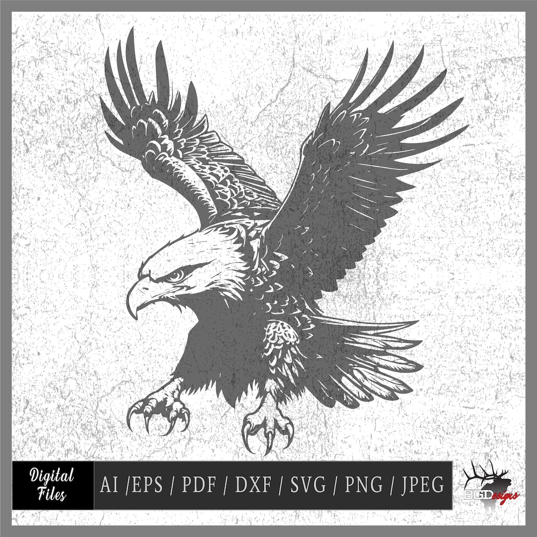 Eagle 07 Vector Eps / Ai / Pdf / Dxf / Svg / Png / Jpeg Eagle Head ...