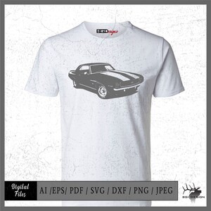 Camaro 454 Vector Eps / Ai / Svg / Pdf / Dxf / Jpeg / Png Muscle Car - Etsy